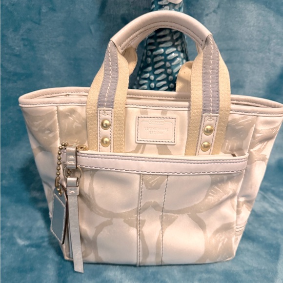 Coach | Bags | Coach Hampton Signature Mini Zip Tote | Poshmark